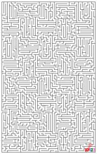 1. Gratis doolhof kleurplaat – PrintableColoring Pages