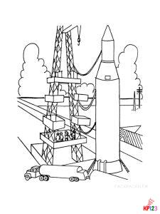 Leuke raket kleurplaten voor kinderen